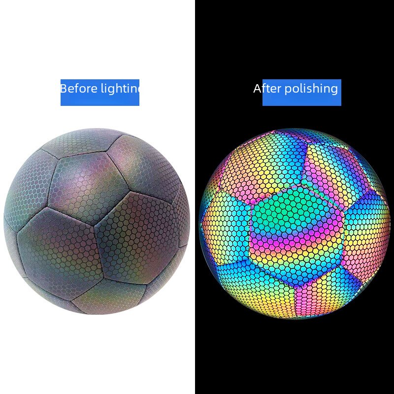 Minge fotbal reflectorizant, 4/5, material durabil, utilizare versatila ...