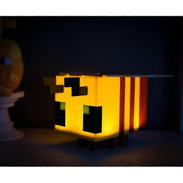 Lampa LED Figurala Minecraft, 5 inch, galben, cu temporizator auto ...