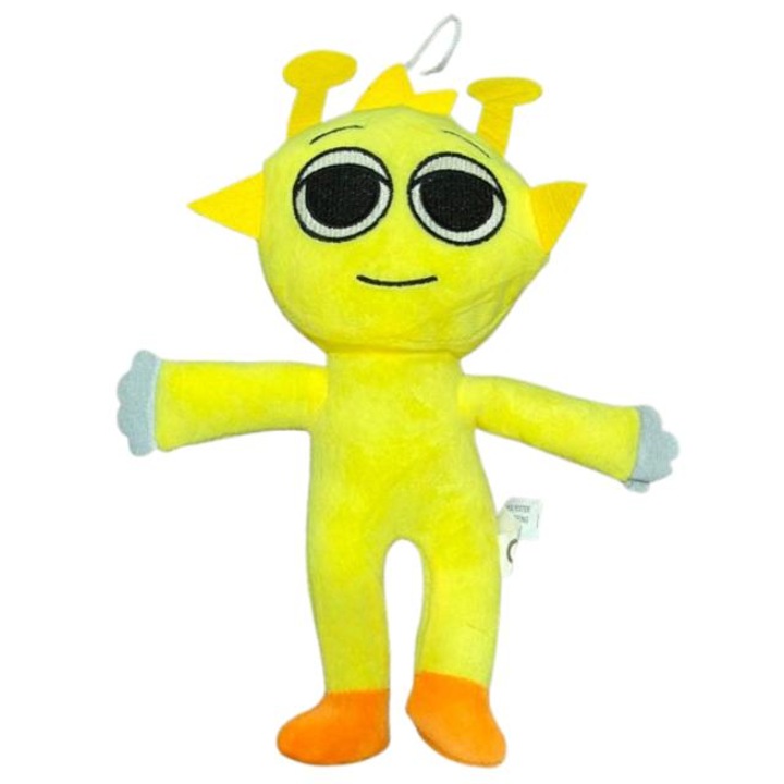 Jucarie de plus Sprunki Simon, cu maini si picioare, galben, 25cm - eMAG.ro