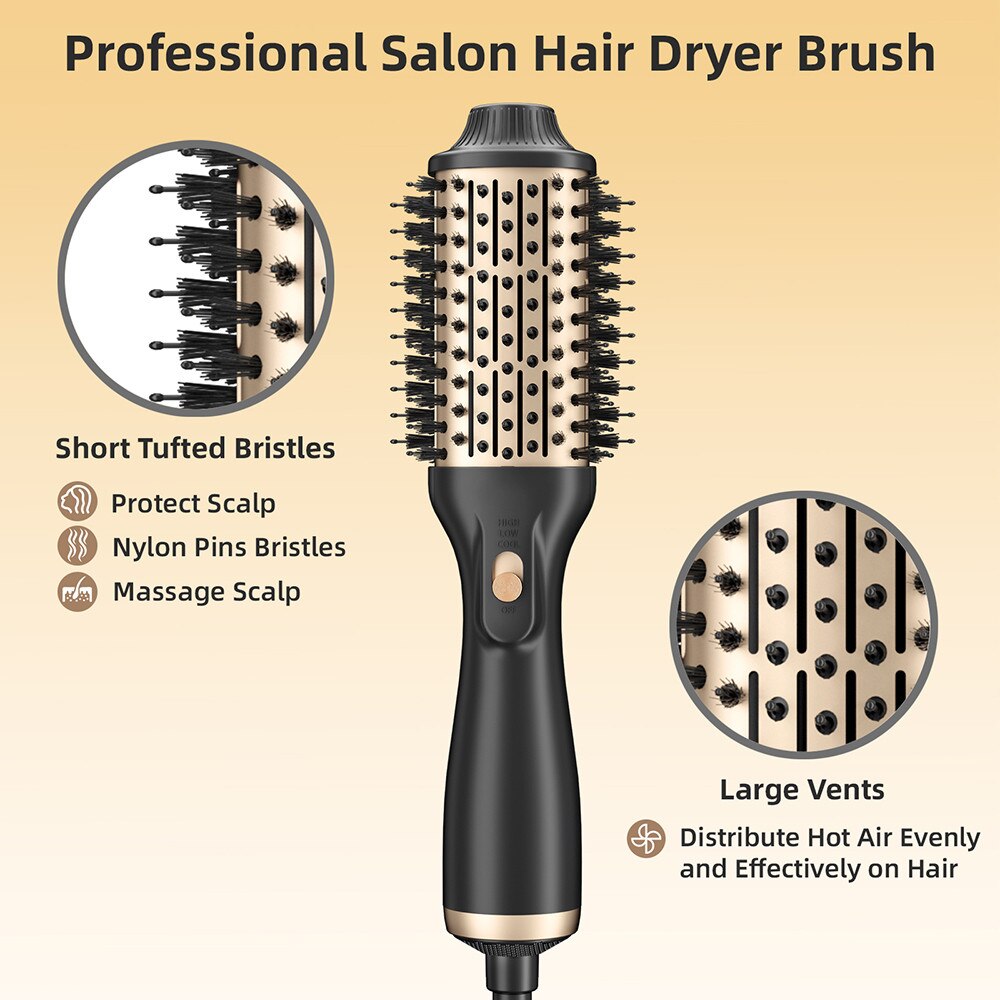Perie de Par Electrica, 4 In 1, Garsonal®, Styler Portabil, 3 Trepte ...