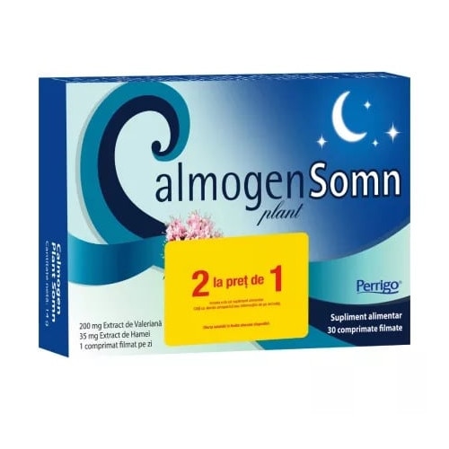 Pachet Calmogen Plant Somn 2 la pret de 1, 2x30 capsule, Perrigo - eMAG.ro