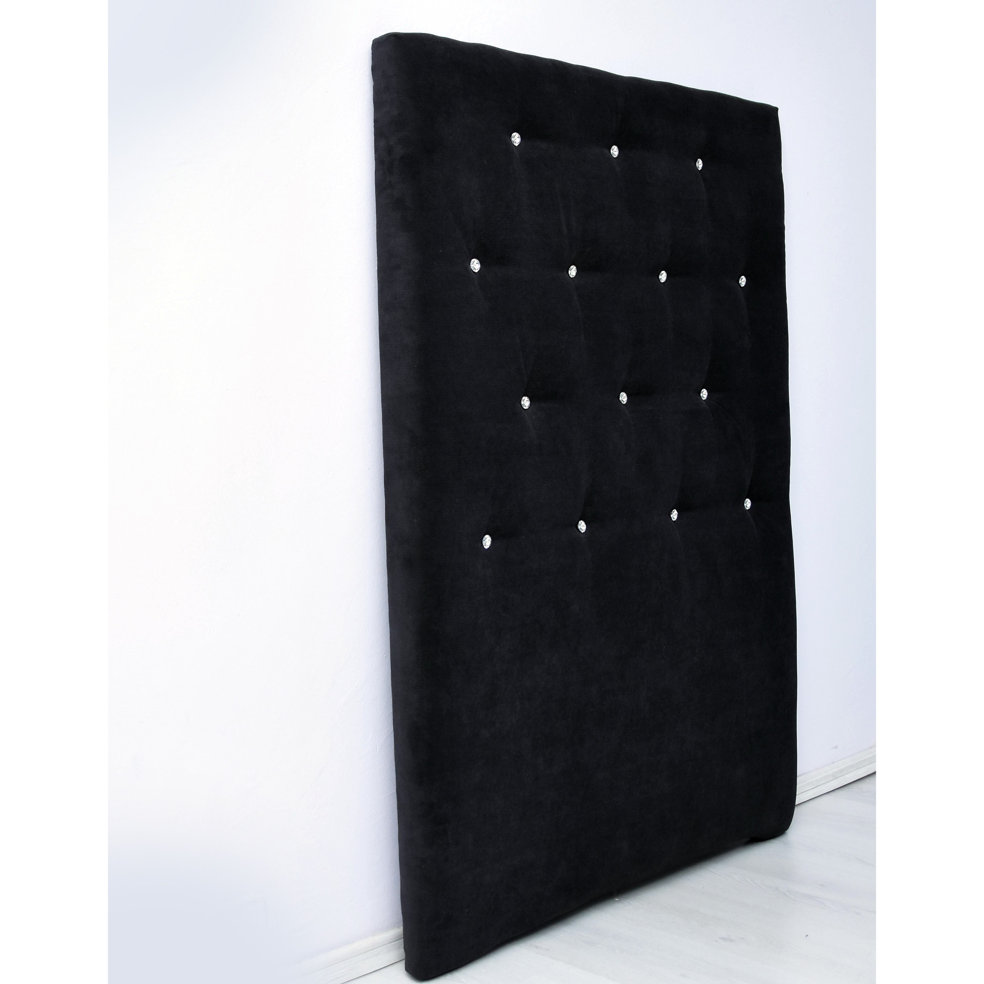 Tablie pat Sirius mare, material plusat negru, 128 x 200 cm - eMAG.ro