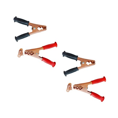Set clesti baterie tip aligator, rosu si negru, lungime 15 cm, 500 A ...