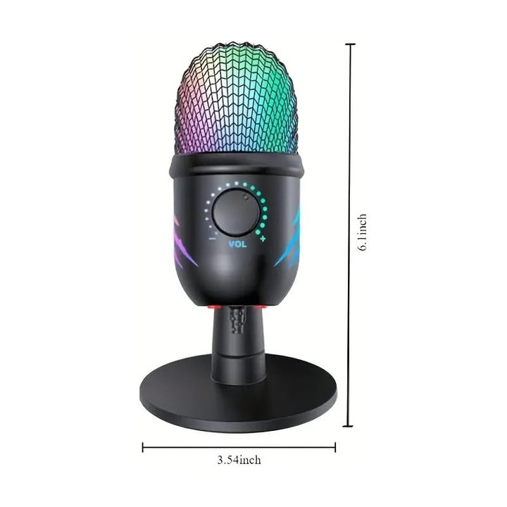 Microfon Condensator, Microfon Condensator Pentru Jocuri cu RGB ...