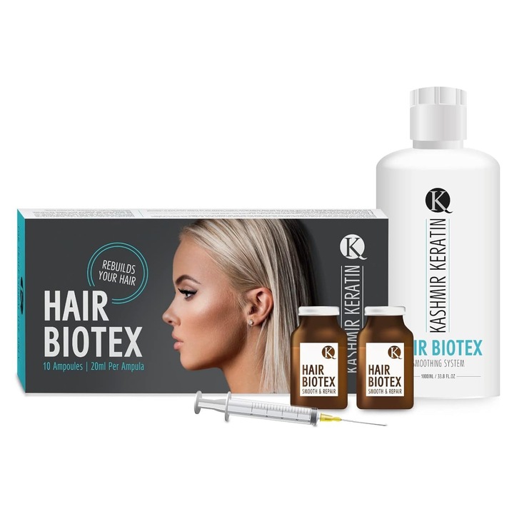 Botox pentru par Kashmir 10 fiole x 1 L solutie de indreptat parul ...