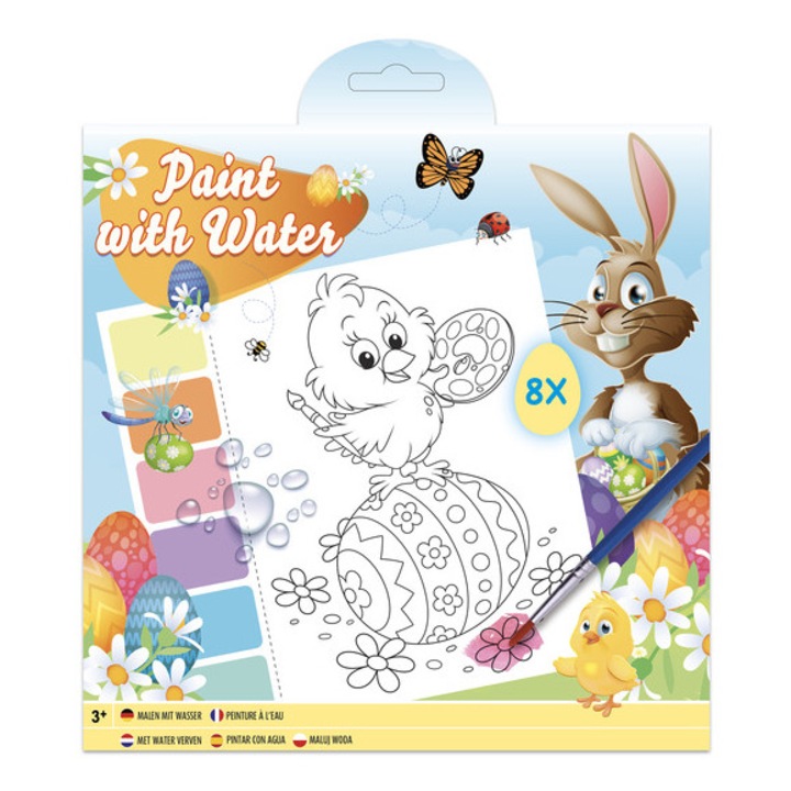 Set pictura Grafix, 8 foi, acuarele, 20x20cm - eMAG.ro