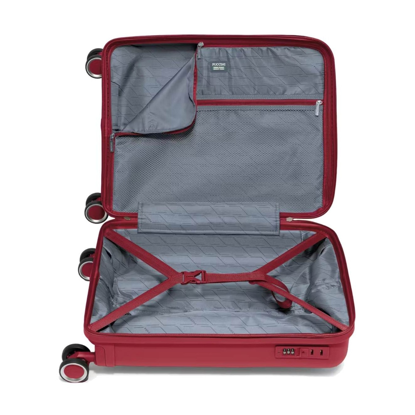 Troller Puccini, Turin, roșu, poliester - eMAG.ro