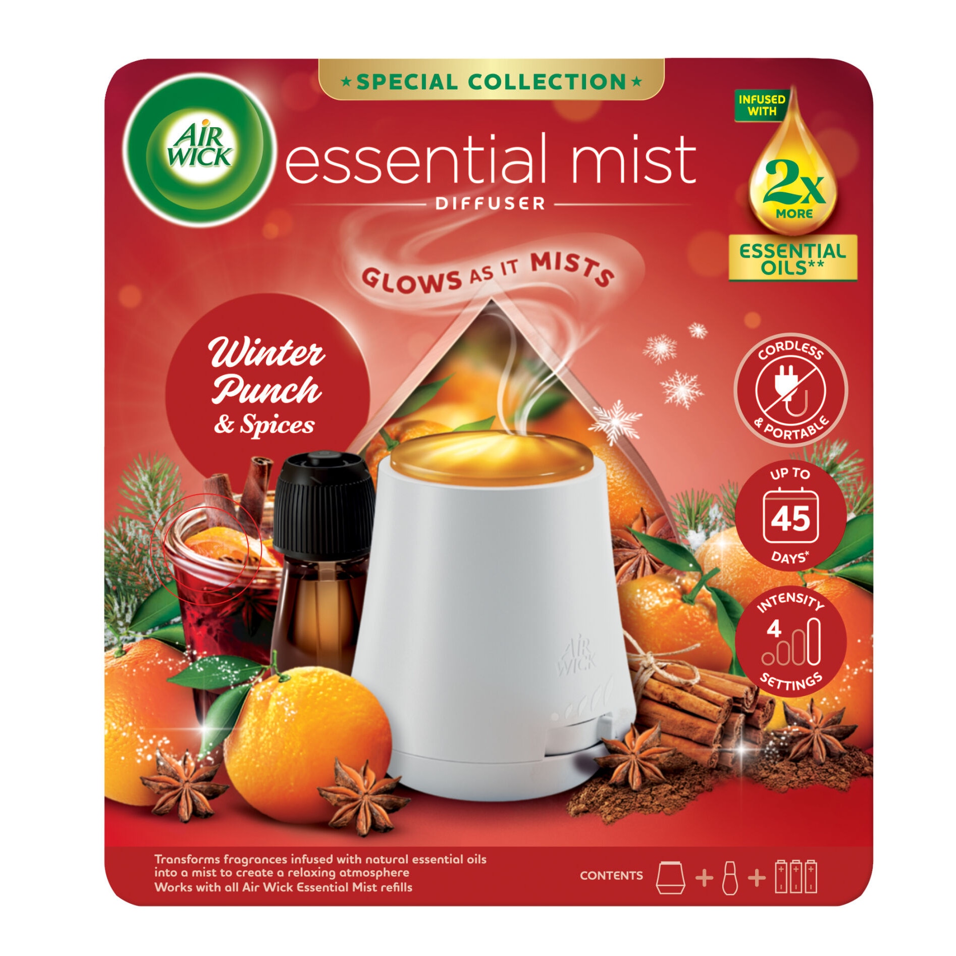 Air Wick Aroma Diffuser - Parfum Fruity Winter Punch 20ml - eMAG.ro