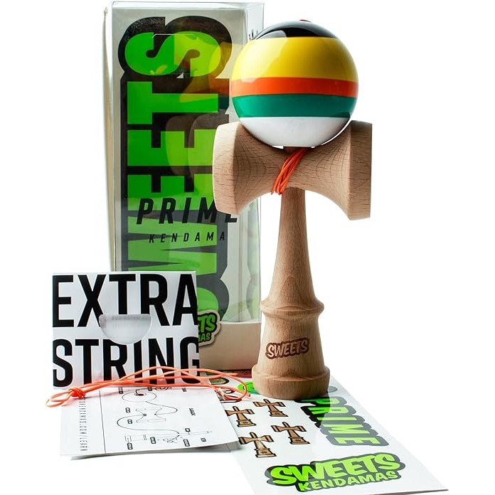 Kendama Sweets Kendamas Prime 5 Stripe Poncho, design colorat, lemn de ...