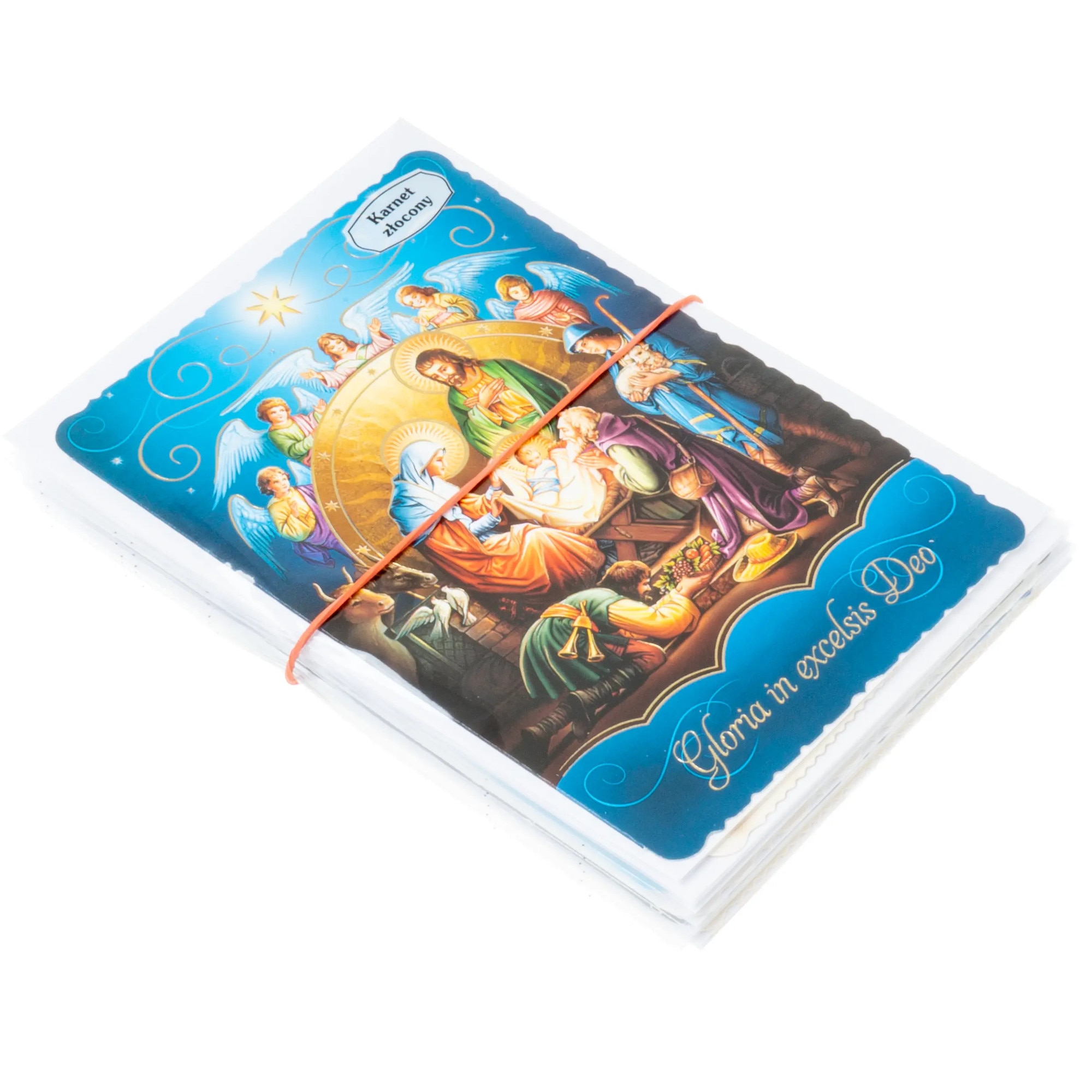 Set 10 felicitari de Craciun B6 cu opate si aurire, mix modele - eMAG.ro