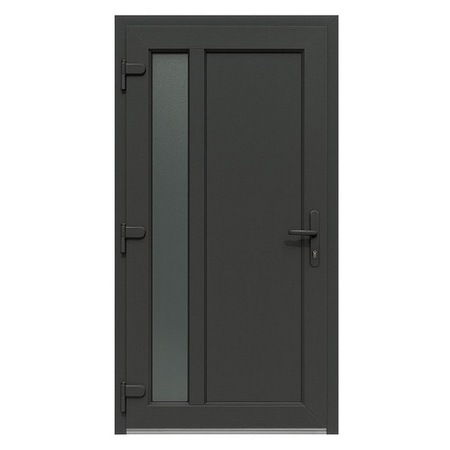 Usa exterior termopan(PVC) Della, culoare antracit, dimensiune 110x180 ...