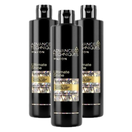 Set Sampon de par Ultimate Shine, Avon, 3 x 400 ml, unisex, pentru par ...