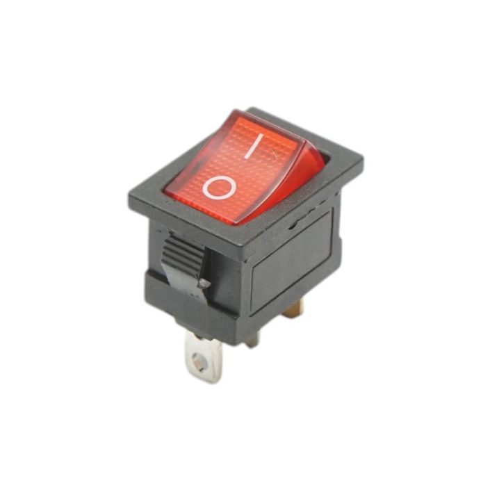 Buton intrerupator idealSTORE ON-OFF cu 3 pini 12V 10A 250V 6A ...
