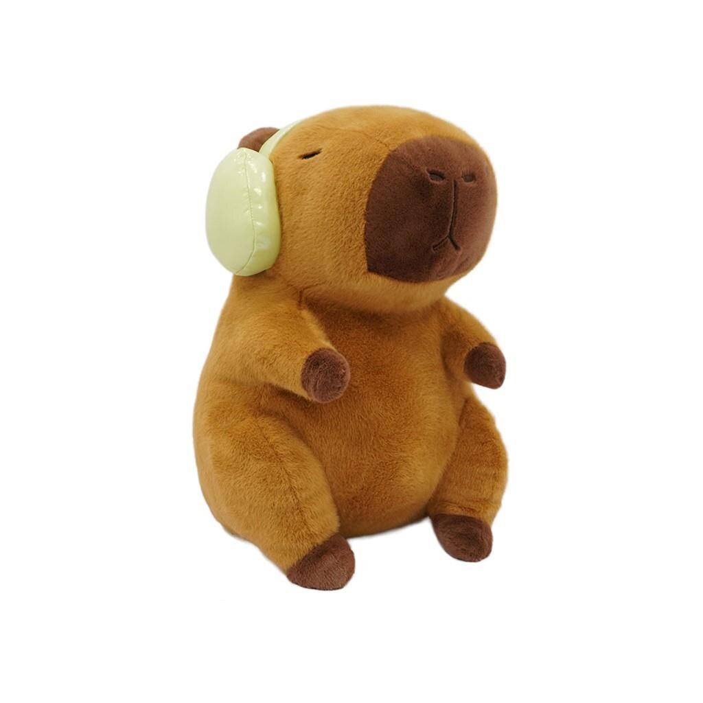 Jucarie din plus Capybara cu casti, 20cm - eMAG.ro
