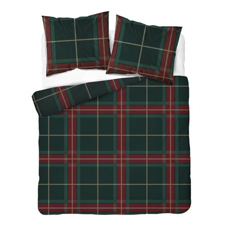 Set lenjerie de pat Detexpol, 160x200 cm, 100% bumbac, doua fete ...