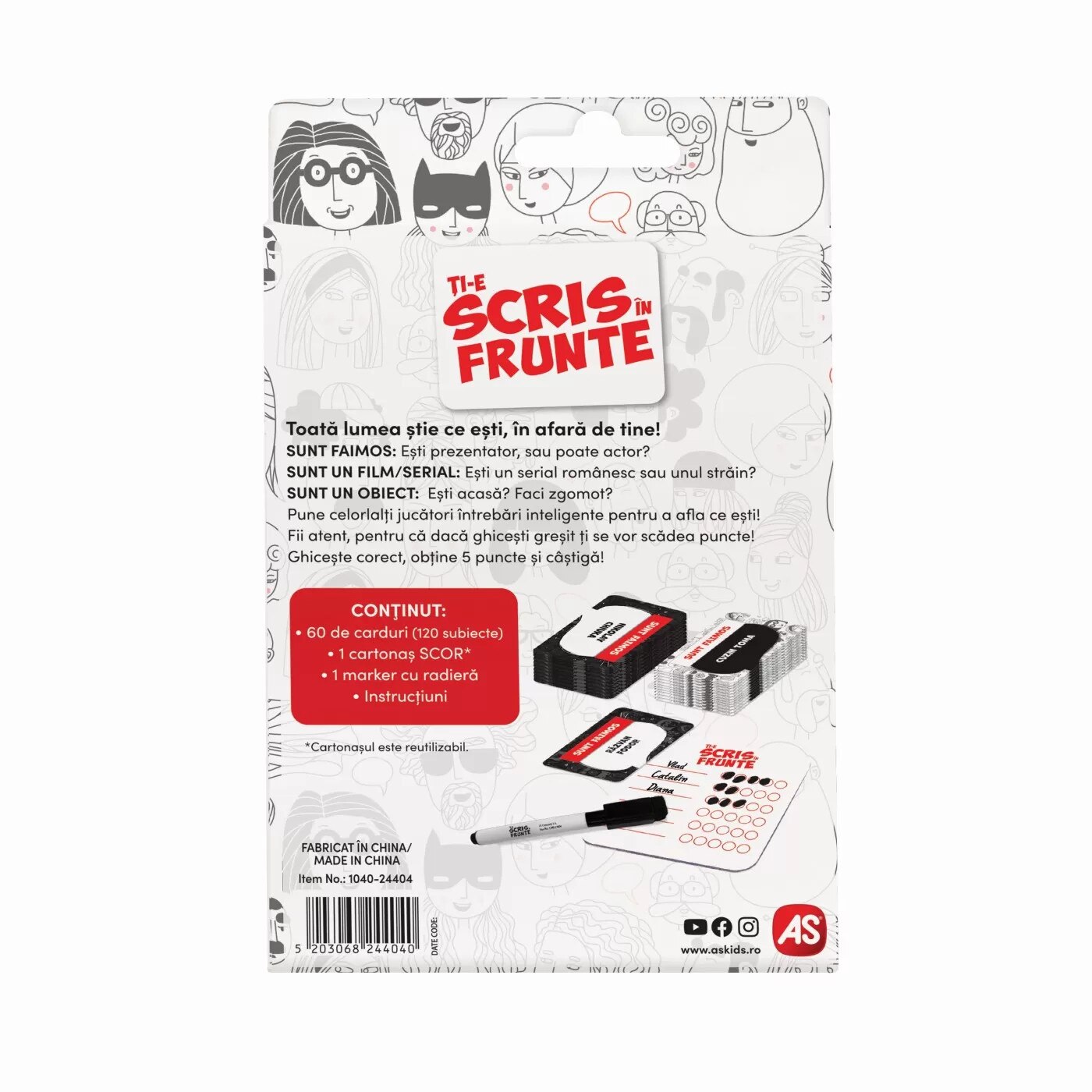 Joc de carti ti-e scris in frunte - eMAG.ro