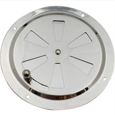 Grilaj de Ventilatie Rotund, Ventilator Reglabil, Otel Inoxidabil ...