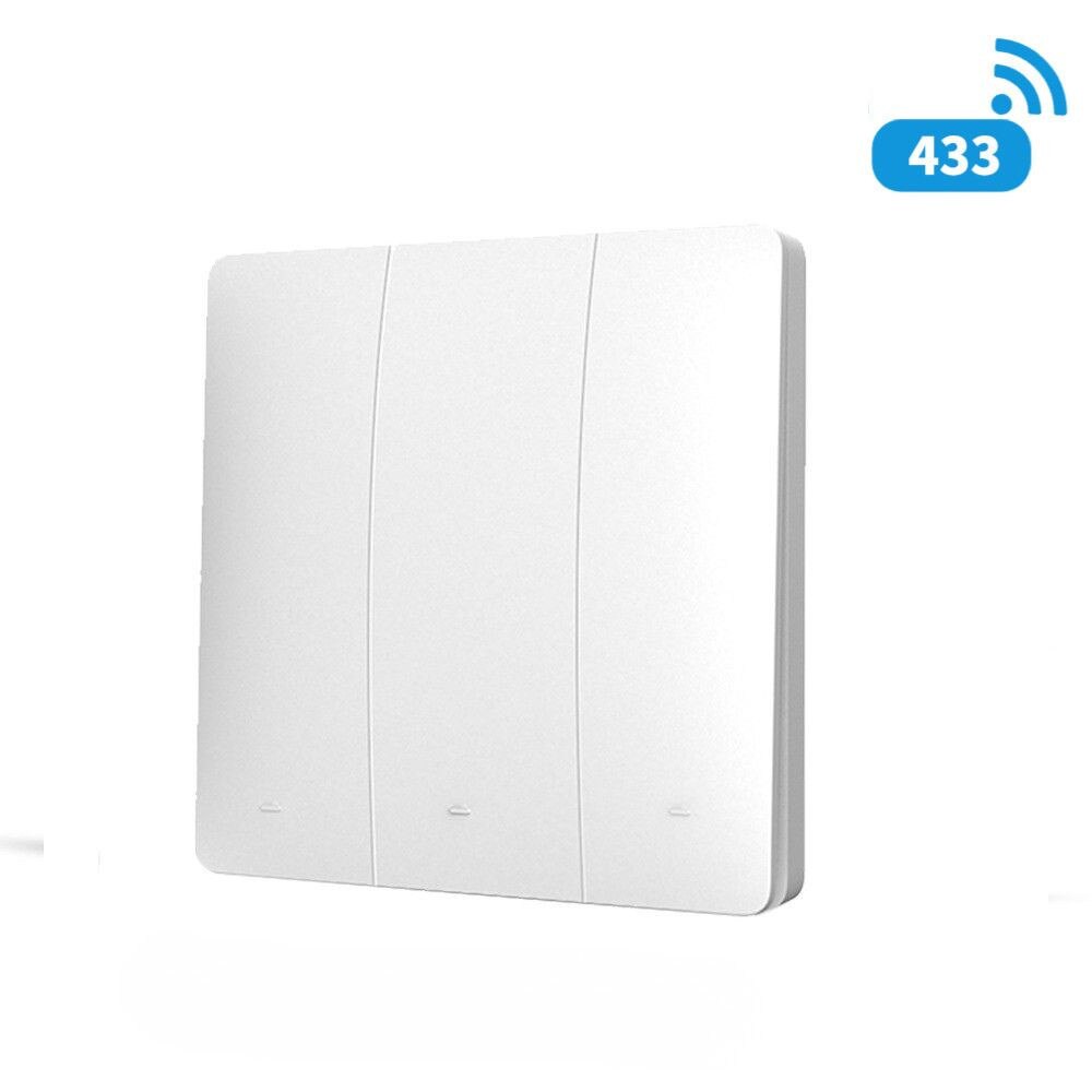 Set 2 Intrerupatoare Triple Cinetice Fara Fir cu 3 Controllere Wi-Fi ...
