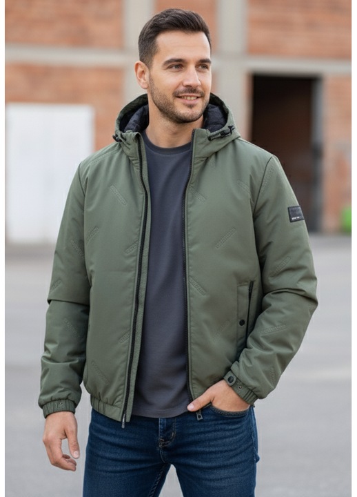 Geaca Barbati Kaki cu Gluga detasabila 7986 13174 - eMAG.ro