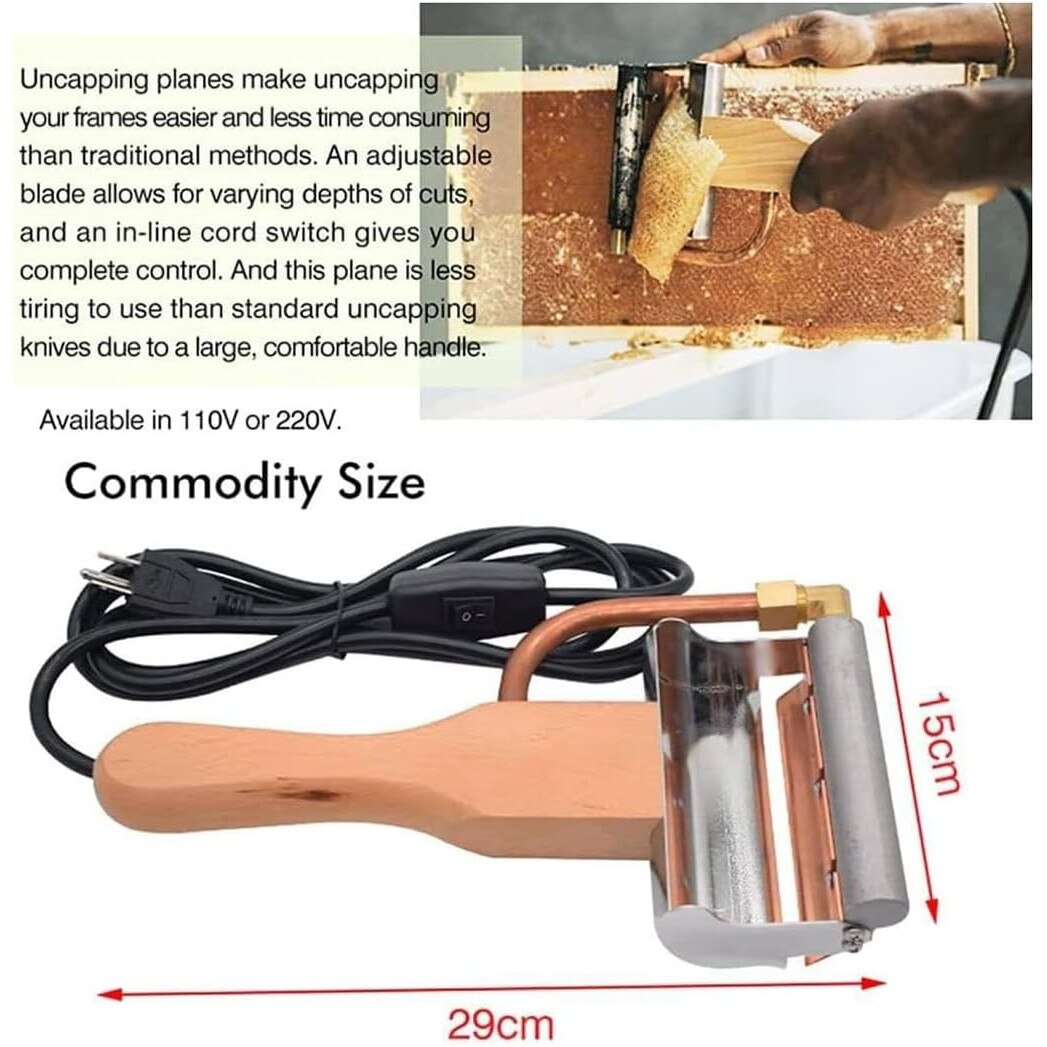 Cutit electric de descapacit miere, incalzire rapida 140-160°C, oprire ...