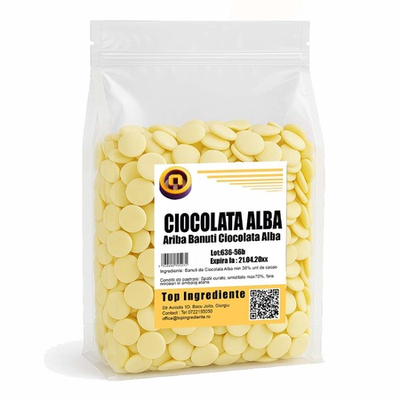Master Martini Ariba – Discuri (Banuti) de Ciocolata Alba – Italia 500g ...