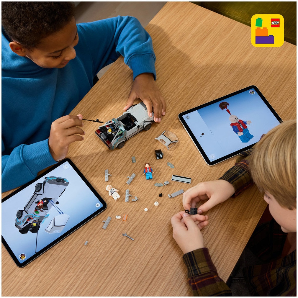Set de constructie LEGO® Speed Champions Masina timpului din inapoi in ...