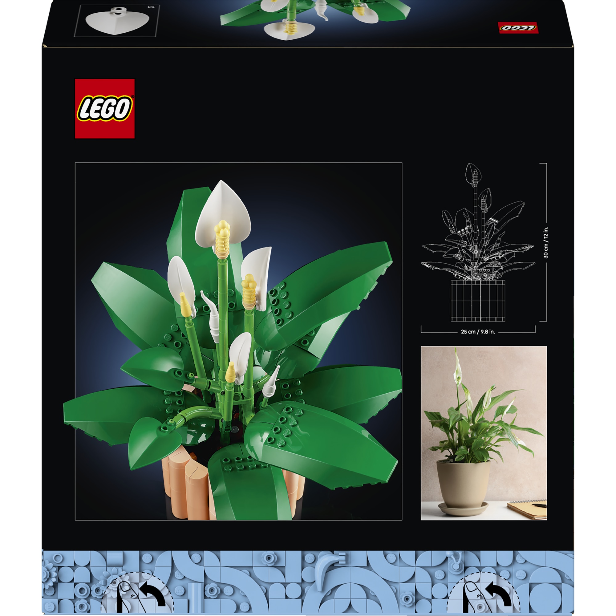 Set de constructie LEGO® Botanicals Crinul pacii 11504, Floare ...