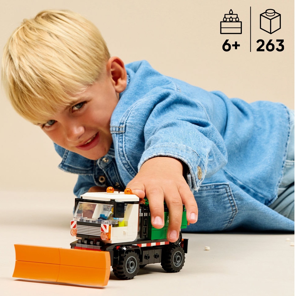 LEGO® City - Vehicul cu plug de zapada 60490, 263 piese - eMAG.ro