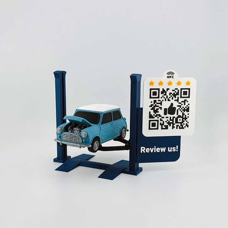 Display recenzii Google/Cadou Service Auto cu cod QR si NFC, Scanare ...