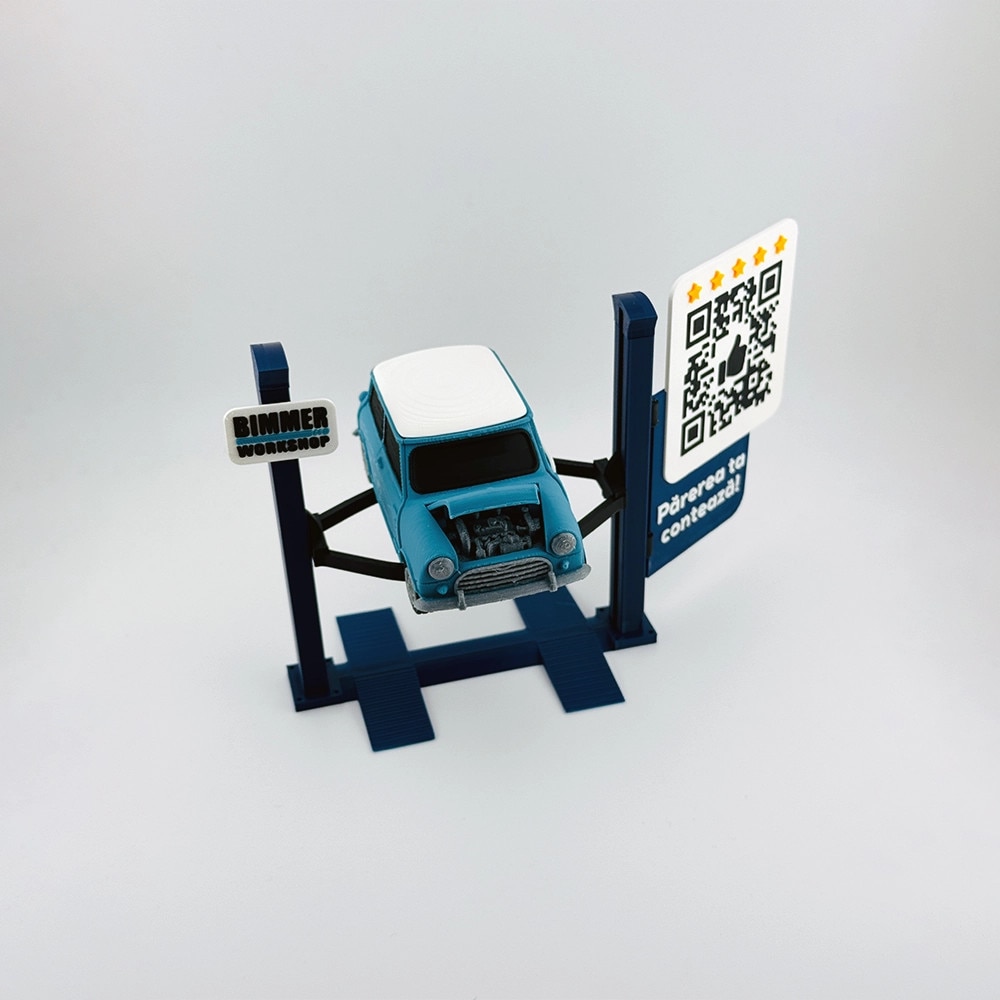 Display recenzii Google/Cadou Service Auto cu cod QR si NFC, Scanare ...