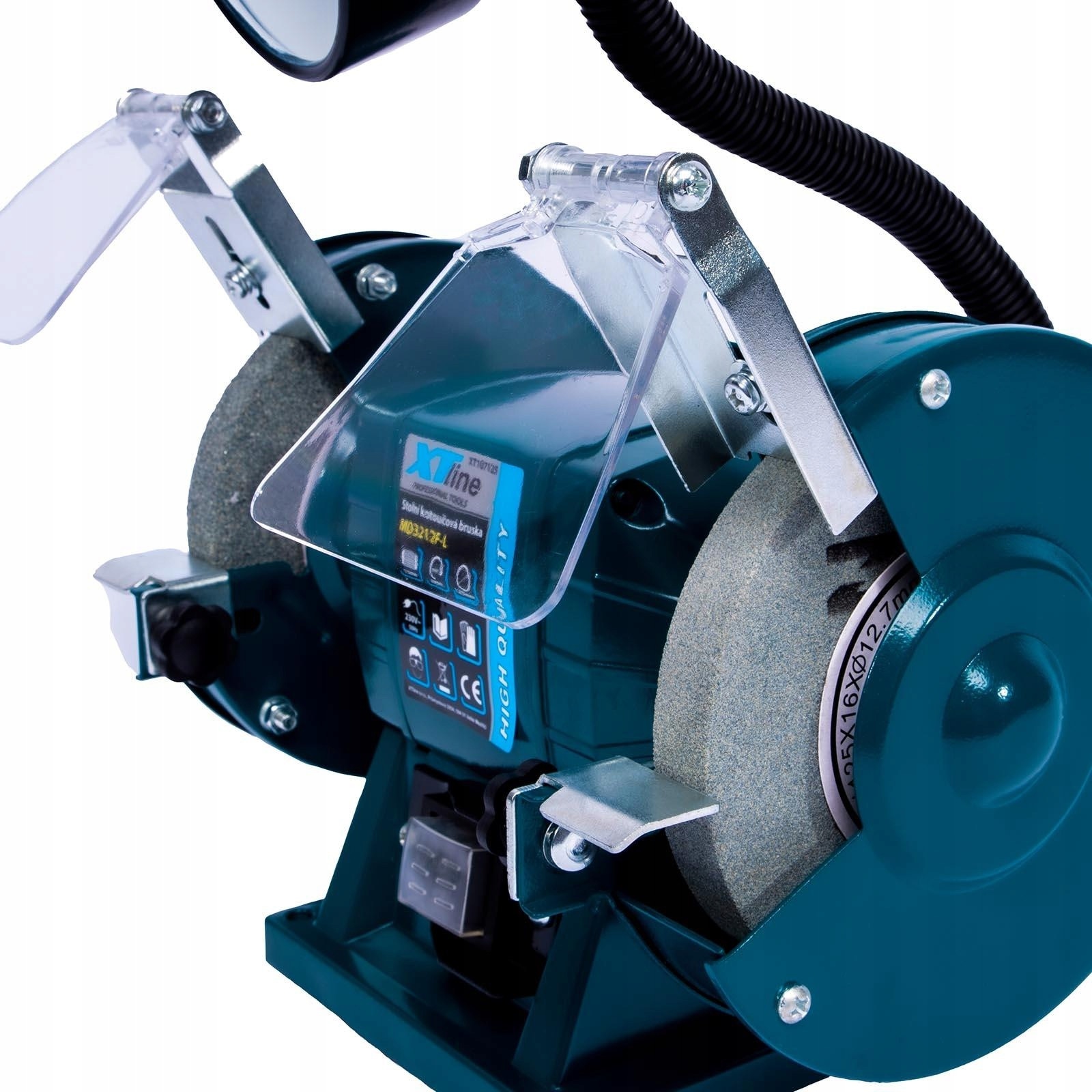 Polizor de banc XT-Line 150 W, 125 mm, cu iluminare, 2850 rpm, 230 V ...
