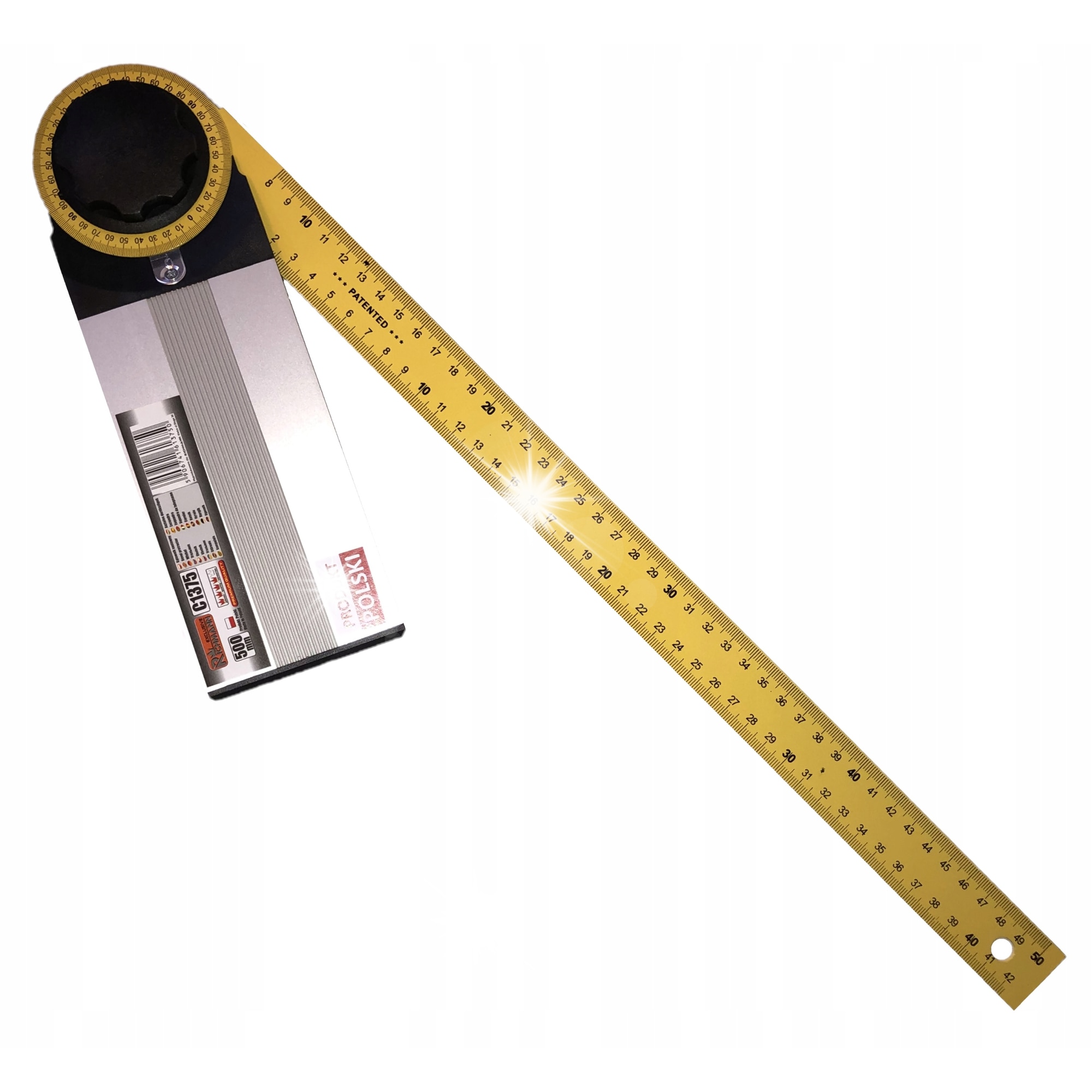 Echer reglabil 500mm, RICHMANN, aluminiu, 0-90 grade - eMAG.ro