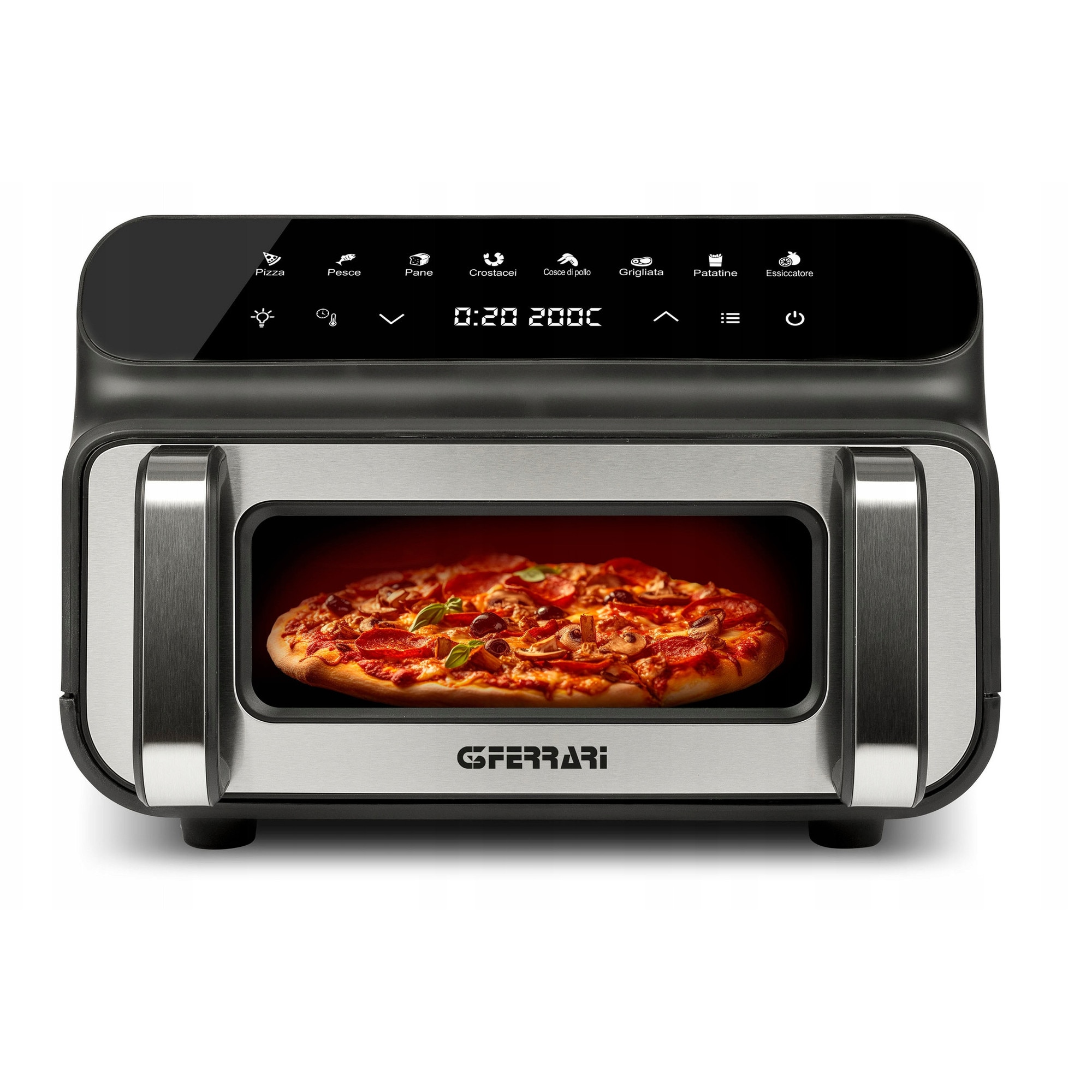 Friteuza fara ulei G3Ferrari BBQ 10L digitala multifunctionala neagra ...