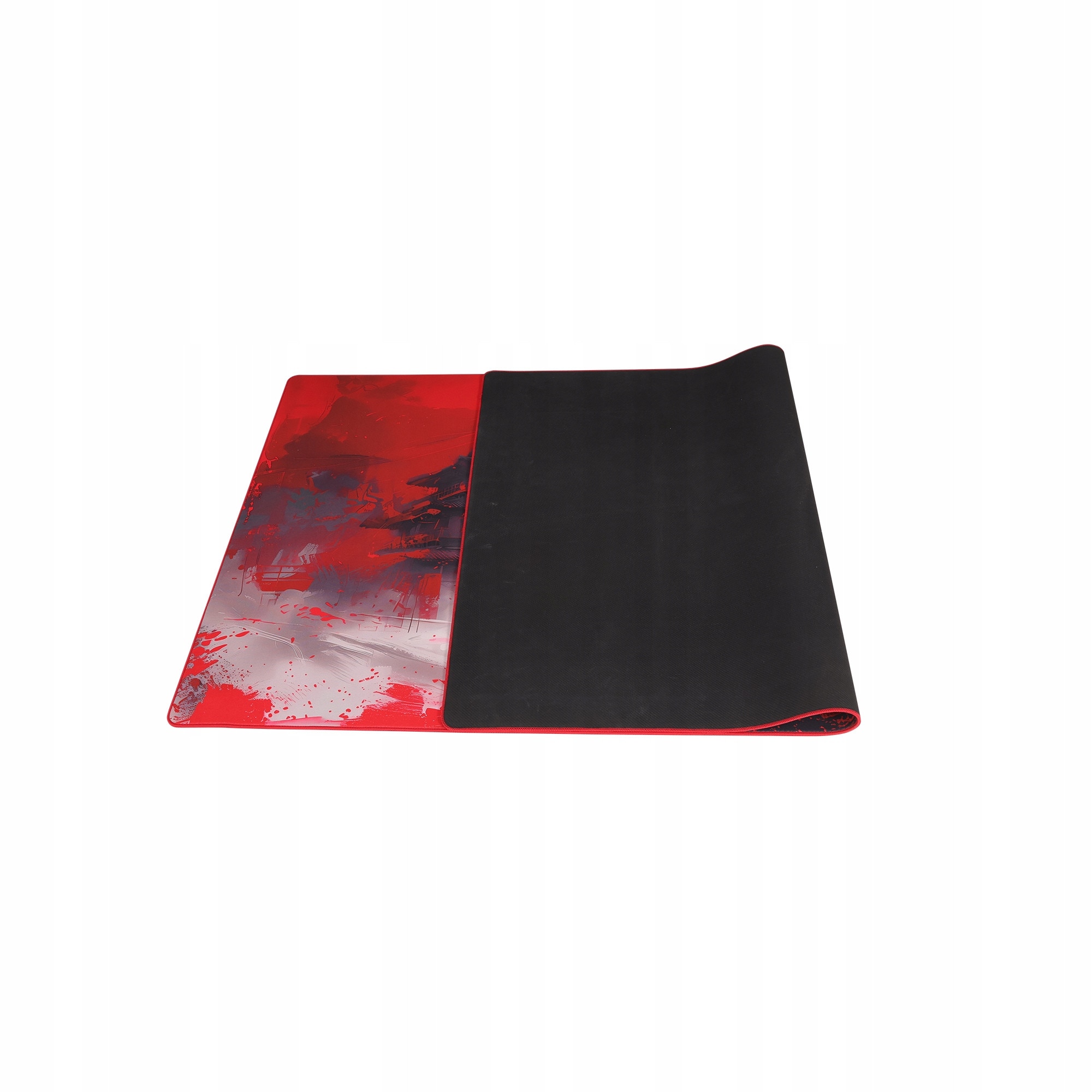 Monka Zowa XXL egérpad játékhoz, 1200x600x3,5 mm, fehér-piros, vízálló ...