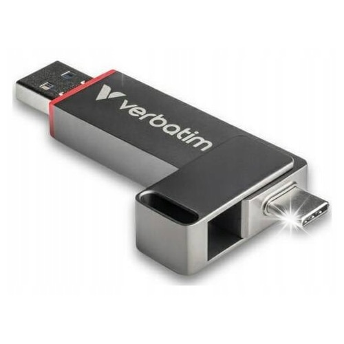 Pendrive Verbatim Dual QuickStick 256GB USB-C / USB-A, viteza citire ...