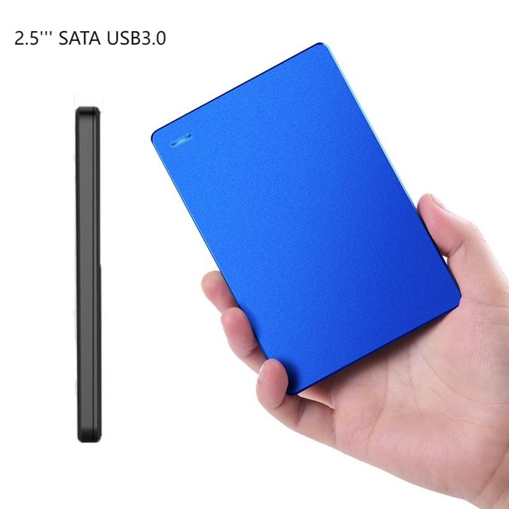 Hard Disk extern, 2.5 inch, 1TB, Albastru, USB 3.0 - eMAG.ro