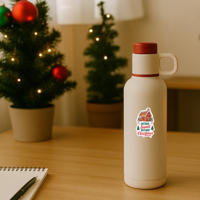 Sticker Home Sweet Home Christmas Casuta, Autoadeziv, Craciun, Cri-Flo ...