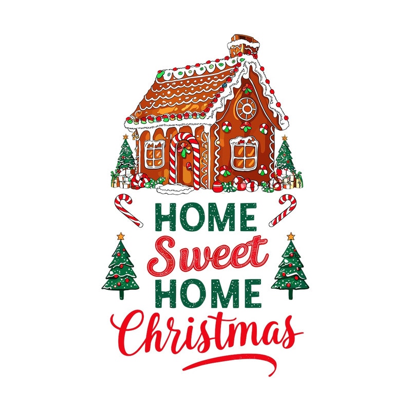 Sticker Home Sweet Home Christmas Casuta, Autoadeziv, Craciun, Cri-Flo ...
