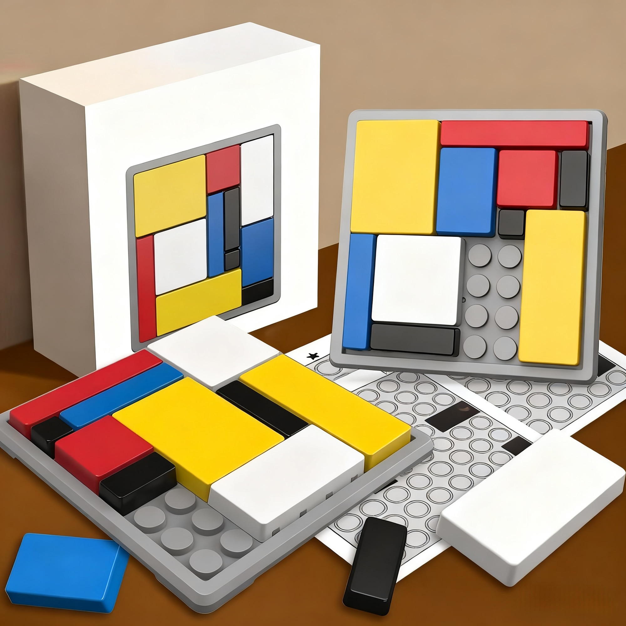 Puzzle clasic Cub Rubik, 11 blocuri, 88 de cărți de provocare, pentru ...