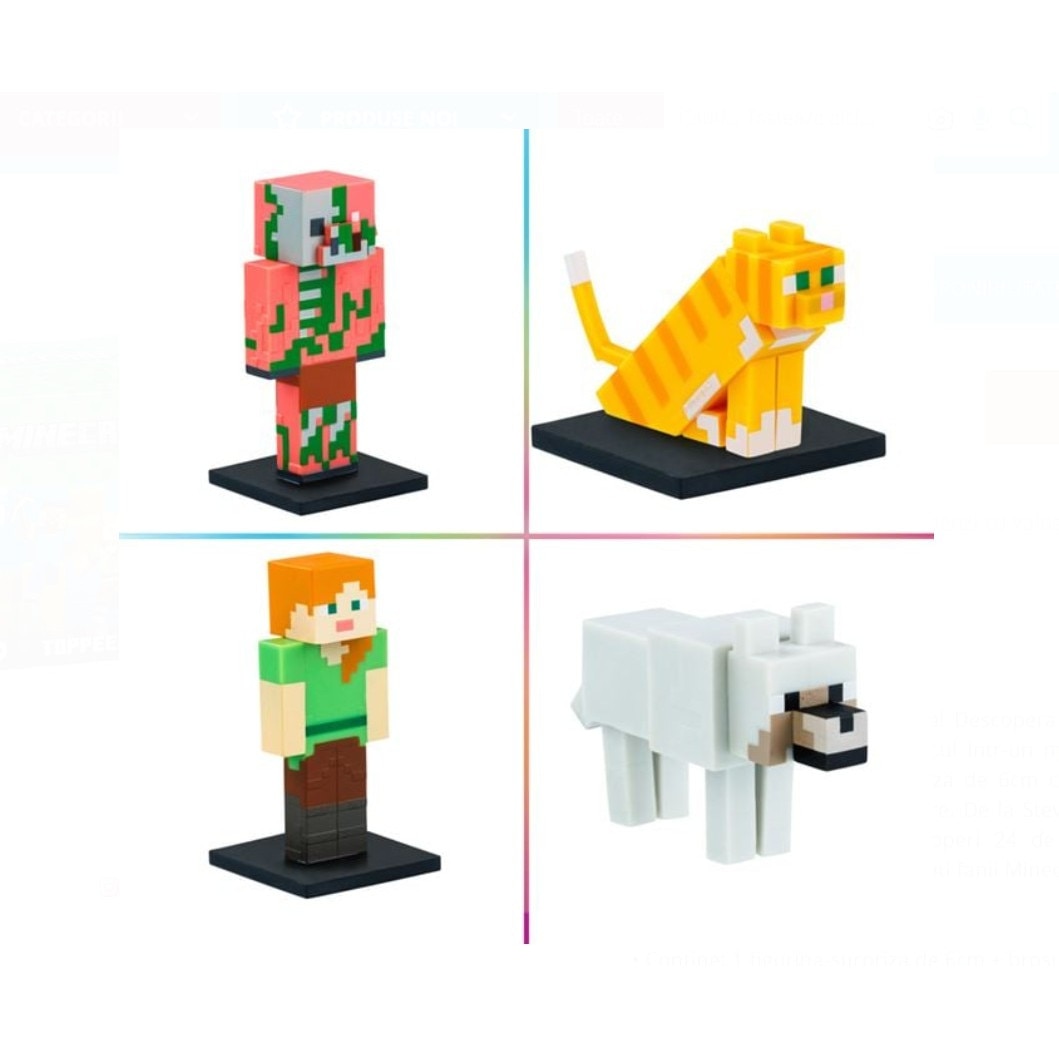 Set 2 Mystery Box Minecraft Toppeez – Figurina surpriza, 24 modele de ...