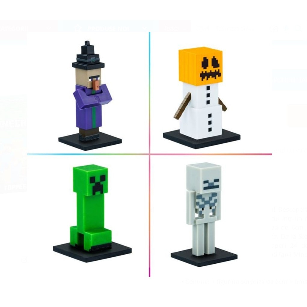 Set 2 Mystery Box Minecraft Toppeez – Figurina surpriza, 24 modele de ...