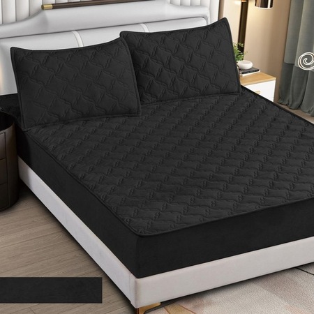 Set husa saltea matlasata, tip topper, uni, 180/200 cm, Casa de vis ...