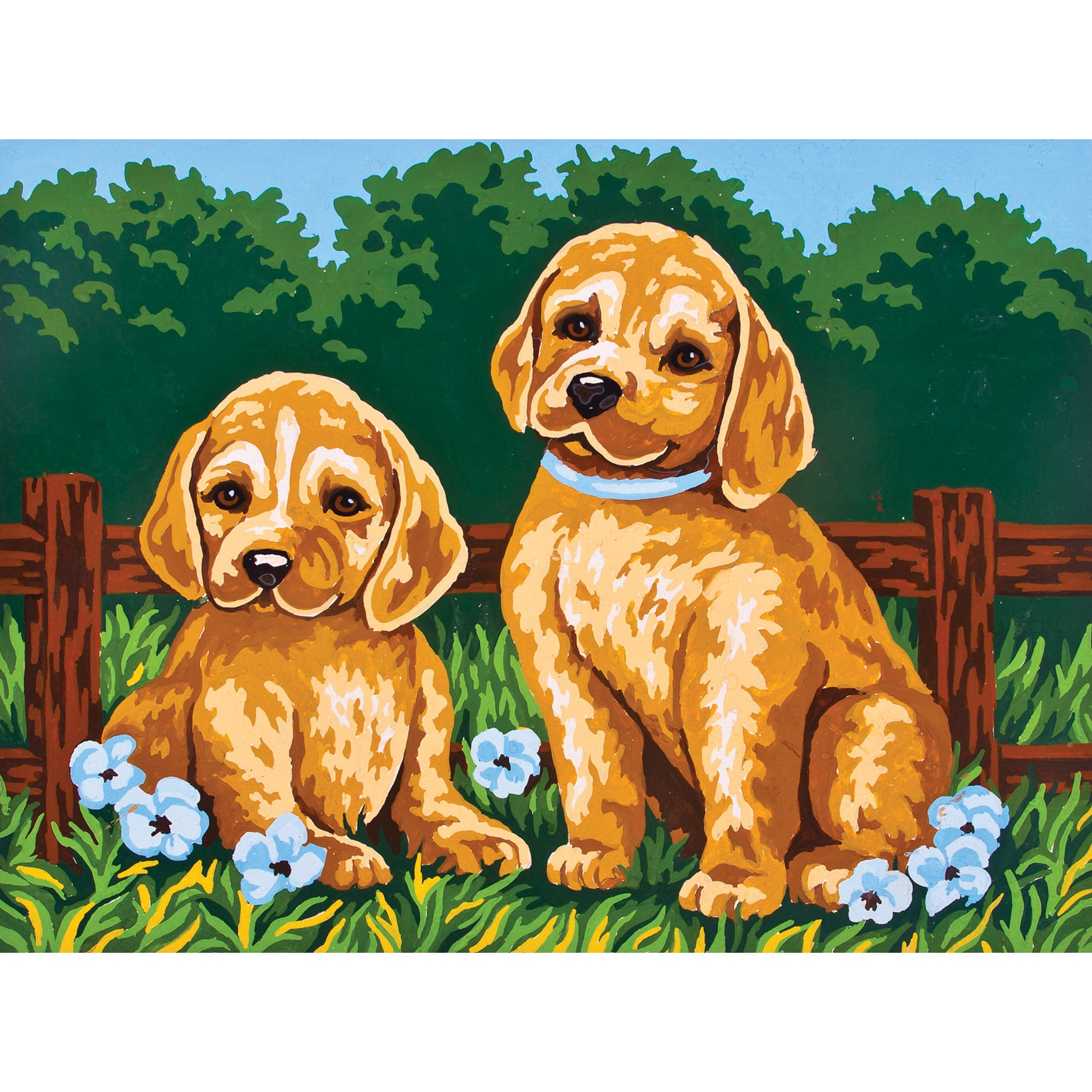 Goblen imprimat pe panza fara ate Collection D`Art "Pui de labrador ...