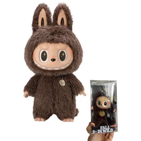 Figurina LABU-BU Monster, 22 cm, design dragut, maro - eMAG.ro