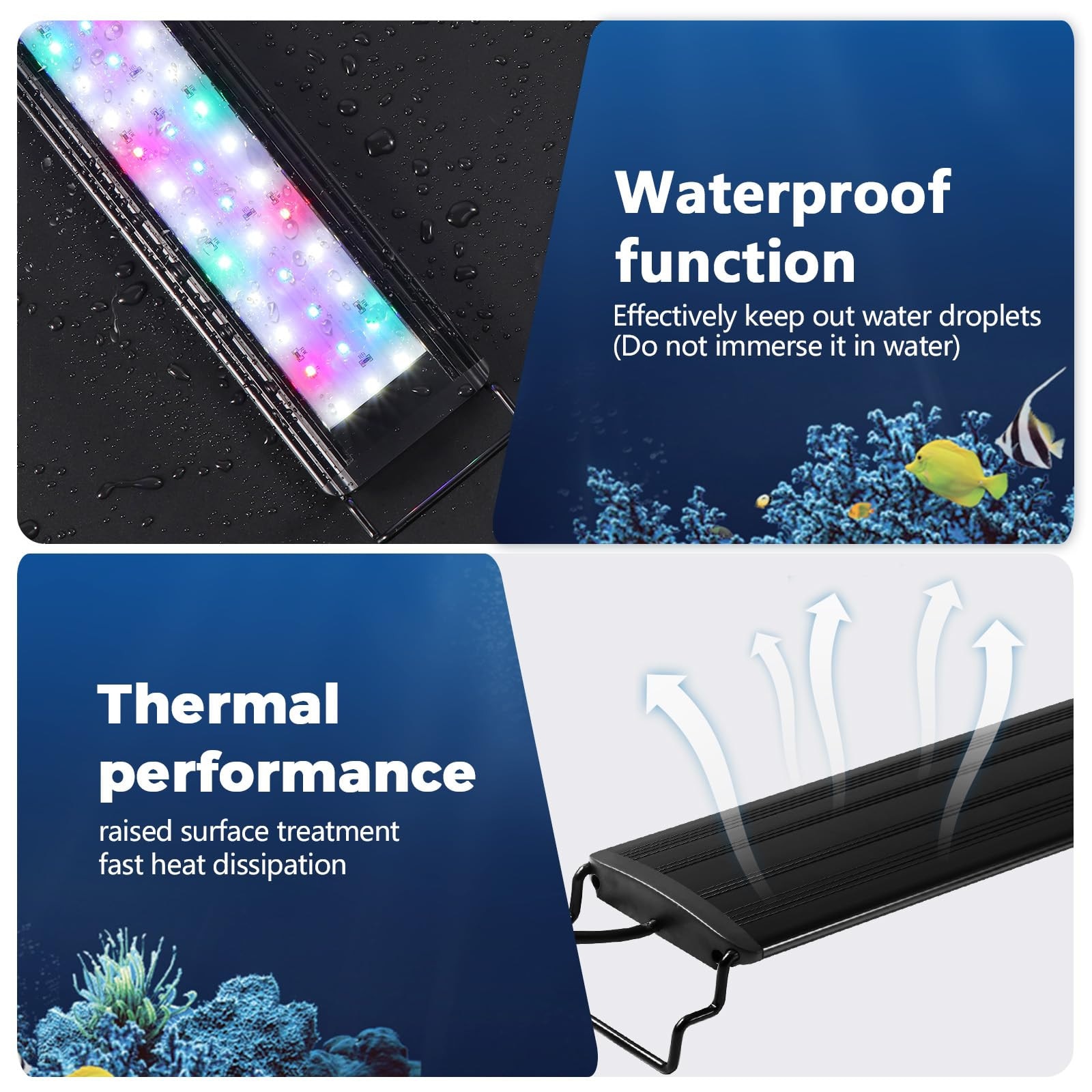 Lampa LED pentru acvariu EXCITAT®, retro-fit, iluminare multicolora ...