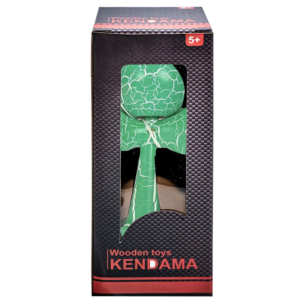 Kendama, din lemn, Verde, 18 cm - eMAG.ro