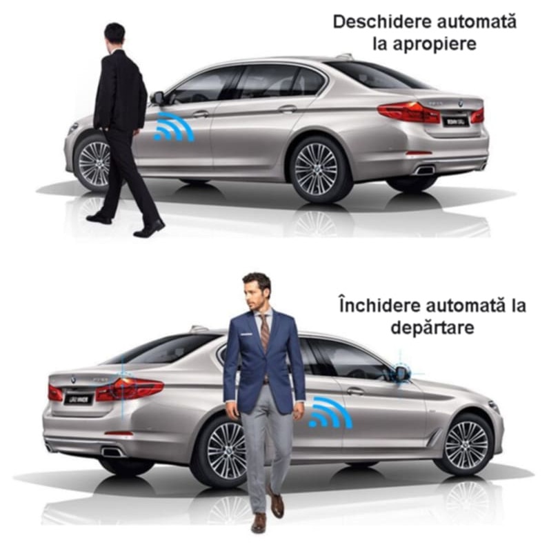 Cheie Auto Smart CerCip SK05, Argintiu, Ecran LCD cu touch, 4 Butoane ...