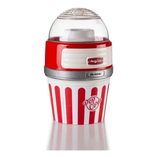 Aparat popcorn Ariete, 1100W, sistem de aer cald, rosu/alb - eMAG.ro
