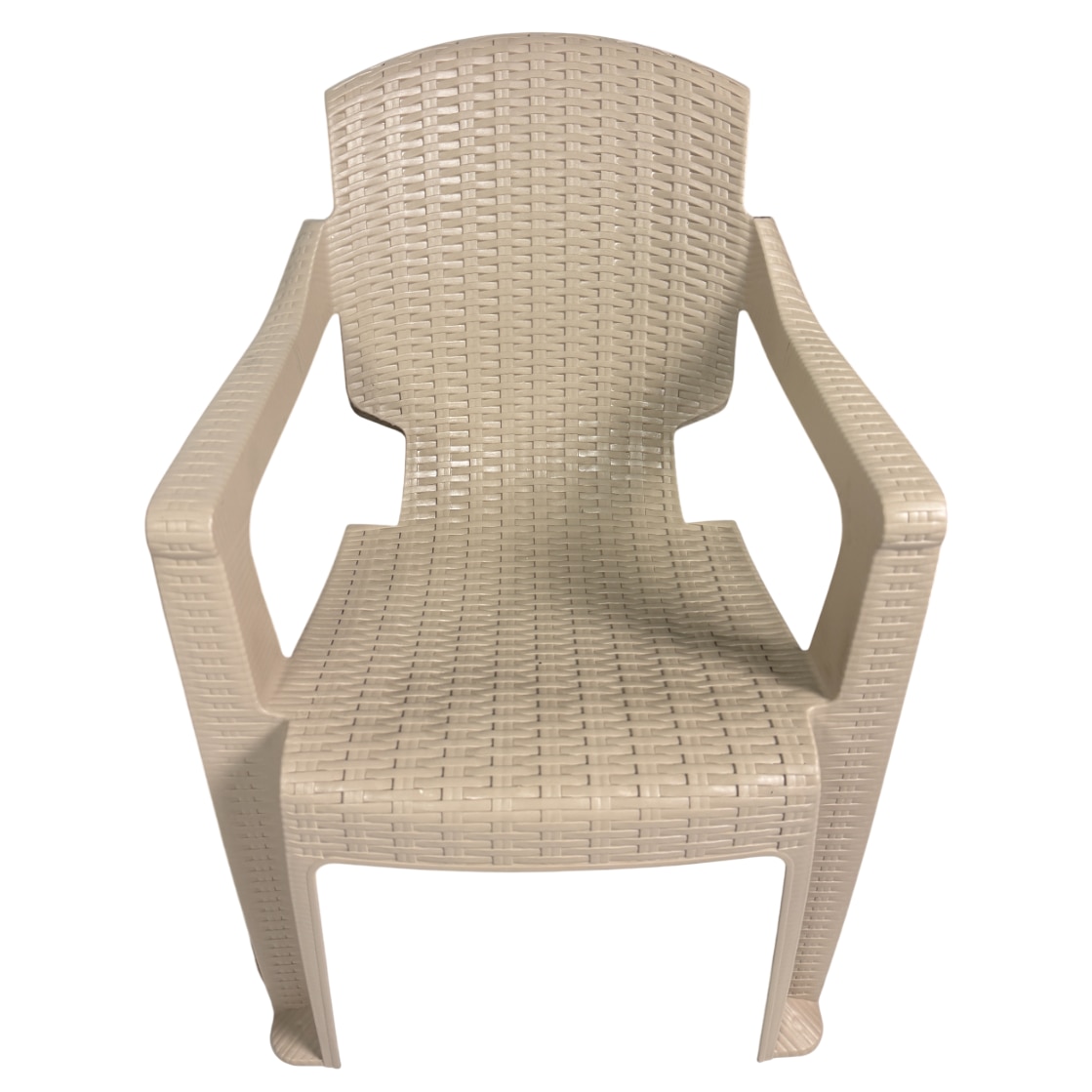 Scaun de Gradina, Terasa, Fabricat din Plastic, Culoare Crem/Capuccino ...