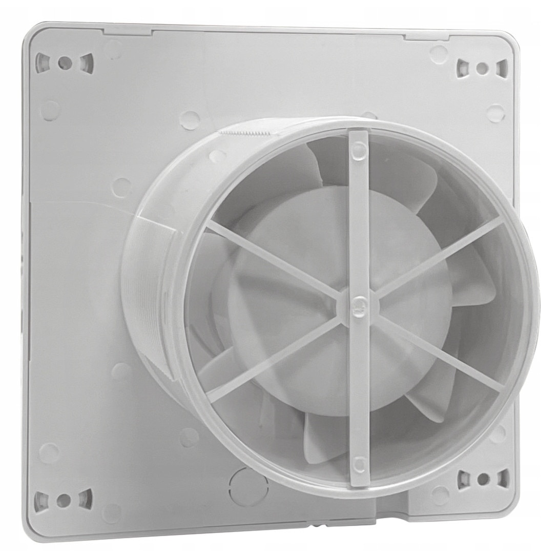 Ventilator baie EBERG EVO 100, alb mat, cu senzor de umiditate, timer ...